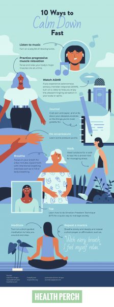 10 Ways to Get Calm, Cool, and Collected in Five Minutes - Health Perch